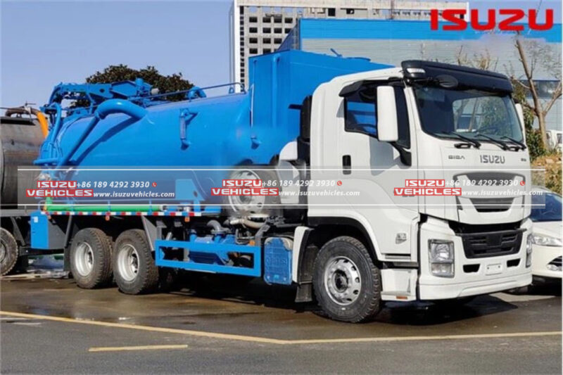 Xe hút chân không cống rãnh ISUZU được giao đến Nigeria - Xe ISUZU