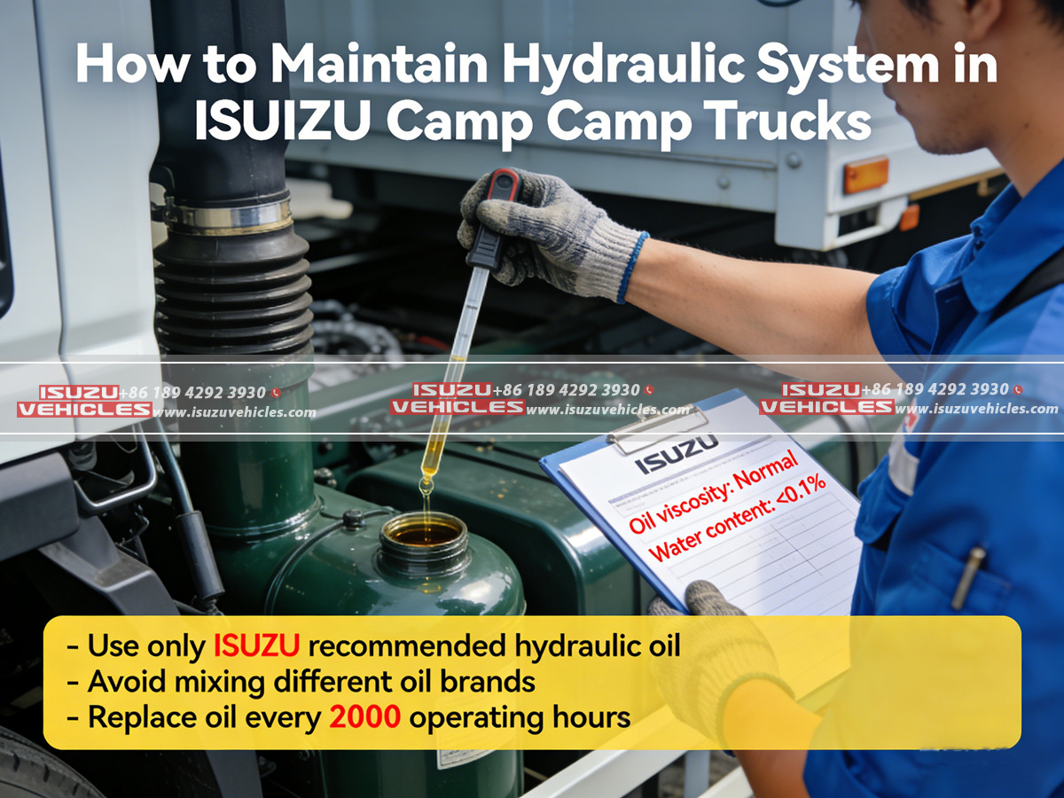 How to Maintain Hydraulic Systems in ISUZU Dump Trucks? - ISUZU Vehicles