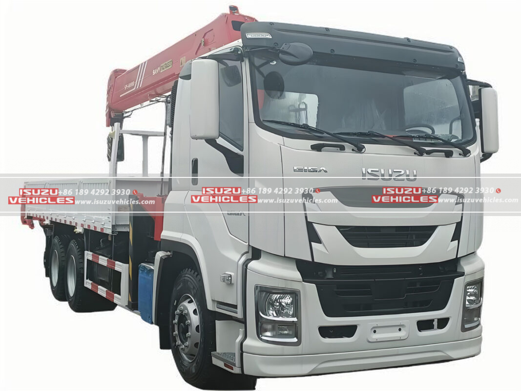Camión ISUZU FVZ 6×4 con grúa telescópica de 8 toneladas - Vehículos ISUZU