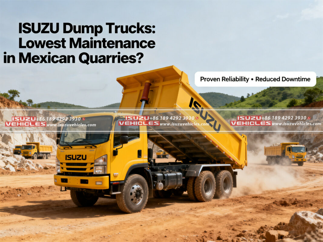 ISUZU Dump Trucks: Lowest Maintenance in Mexican Quarries? - ISUZU Vehicles