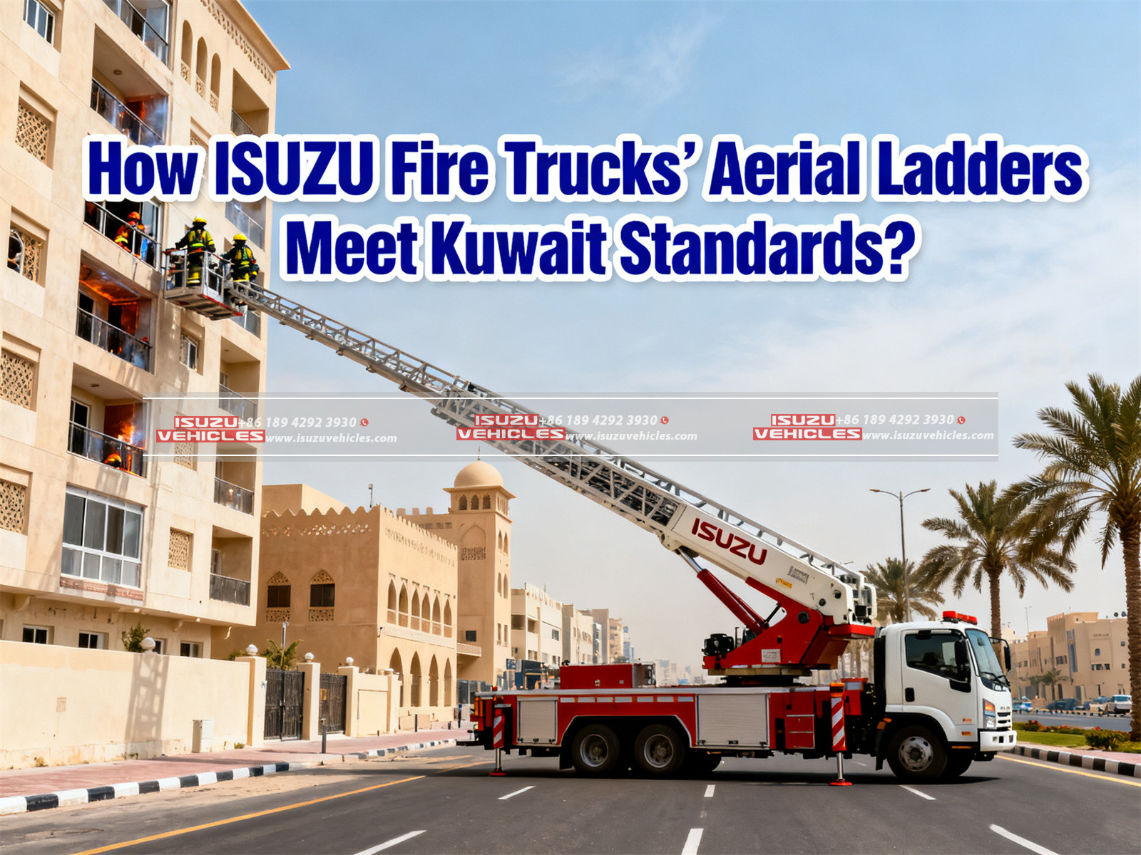 How ISUZU Fire Trucks’ Aerial Ladders Meet Kuwait Standards? - ISUZU ...