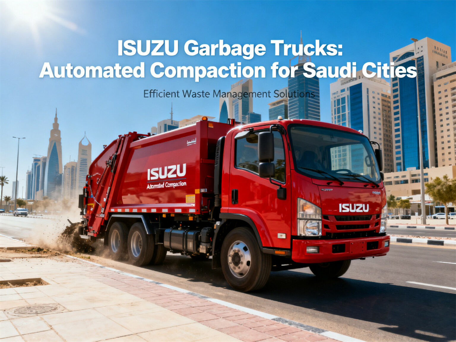 ISUZU-Müllwagen: Automatisierte Verdichtung für saudische Städte ...