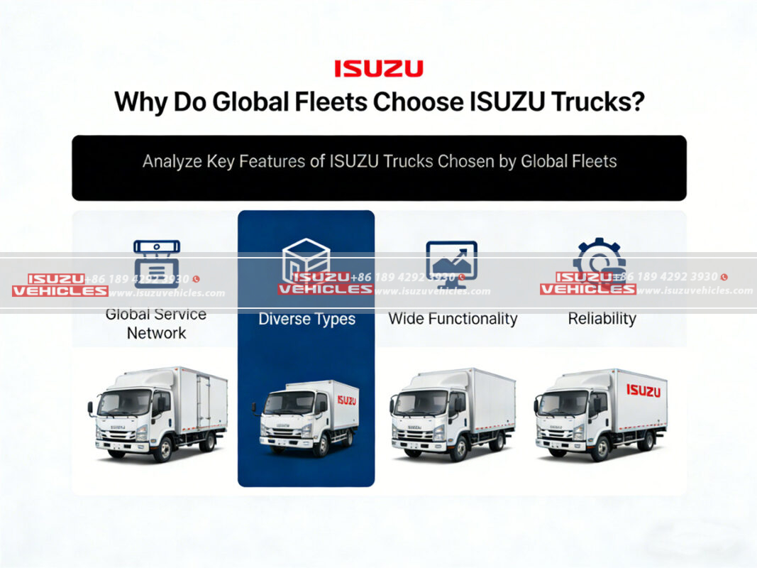 Perchè e flotte mundiali sceglienu i camion ISUZU? - Veiculi ISUZU