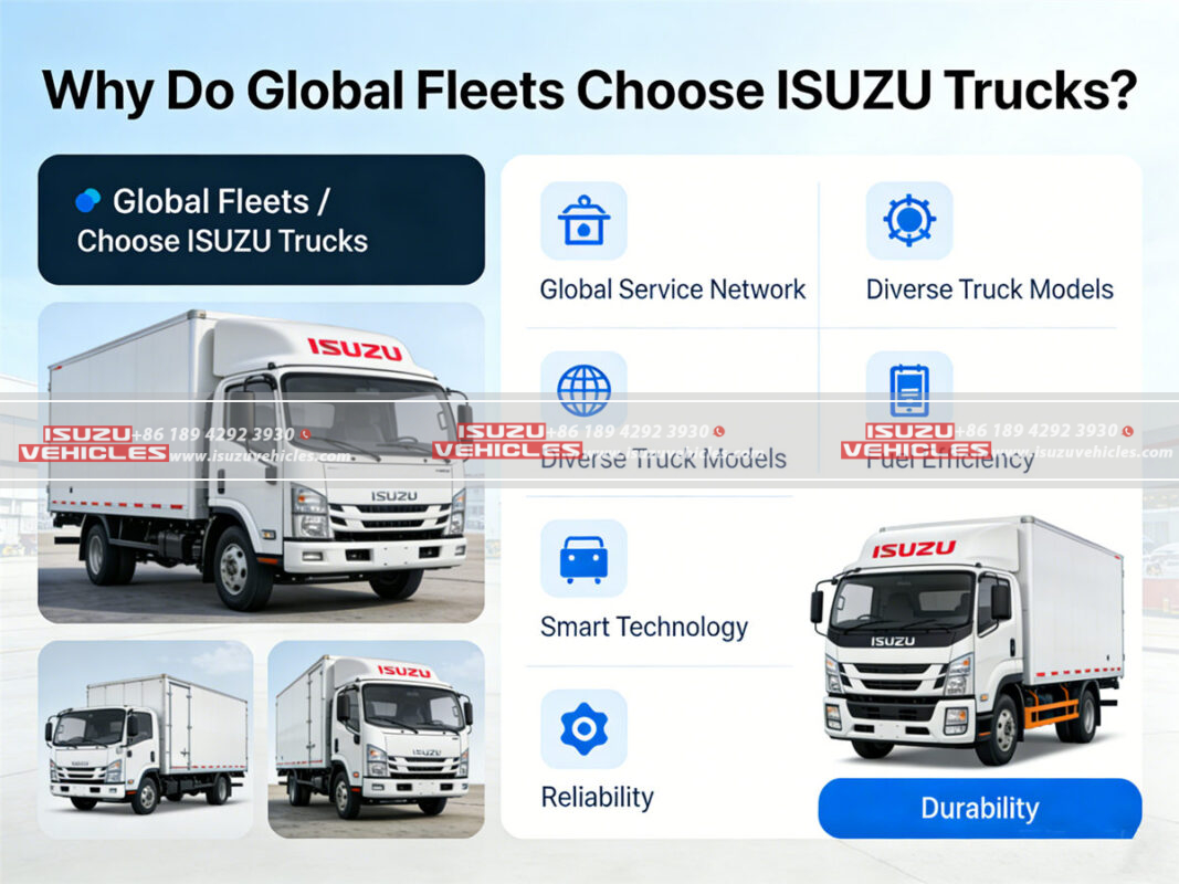 Perchè e flotte mundiali sceglienu i camion ISUZU? - Veiculi ISUZU