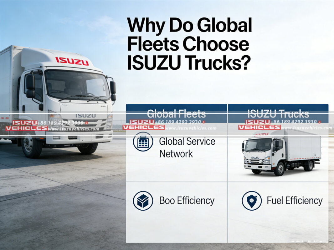 Perchè e flotte mundiali sceglienu i camion ISUZU? - Veiculi ISUZU