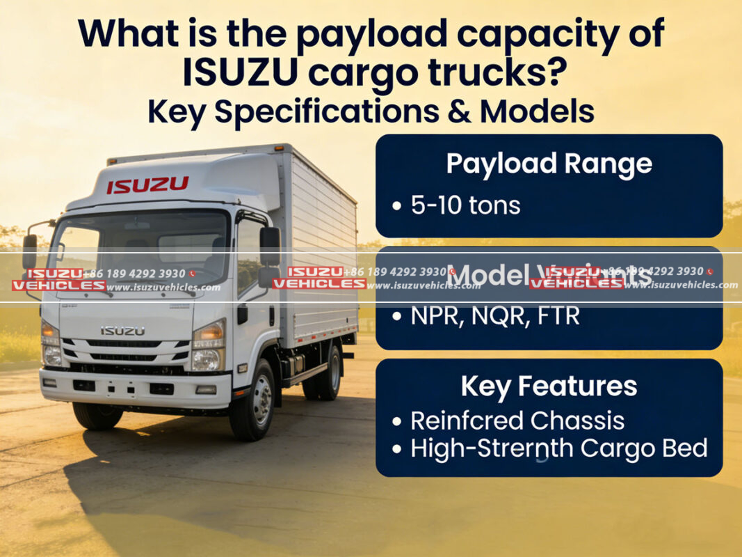 Колкав е капацитетот на товар на камионите ISUZU? - Возила ISUZU