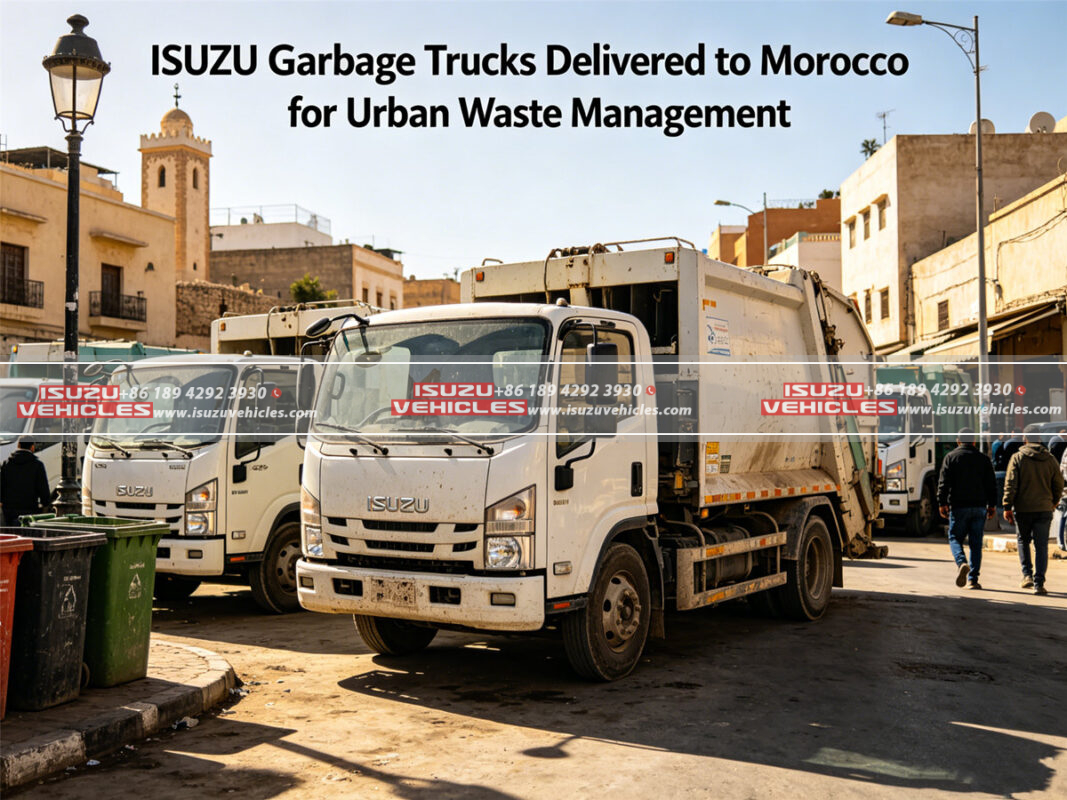 ISUZU Garbage Trucks Delivered to Morocco for Urban Waste Management ...